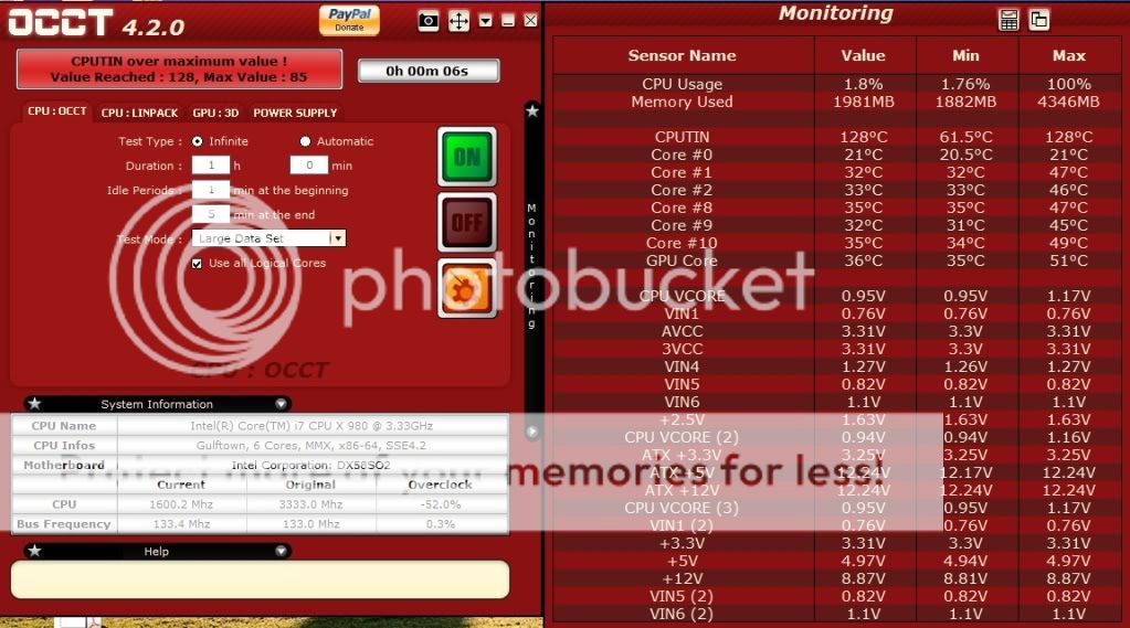 CPUTIN temp 128 Celcius and not crashing? | TechPowerUp Forums